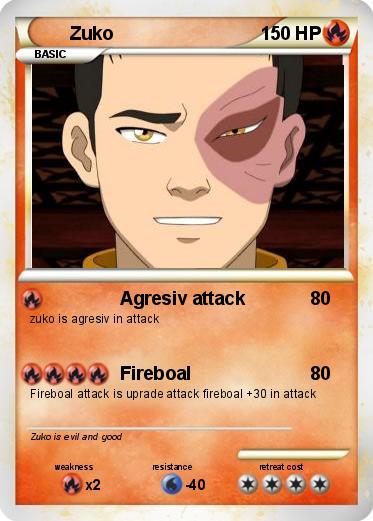Pokémon Zuko 35 35 - Agresiv attack - My Pokemon Card