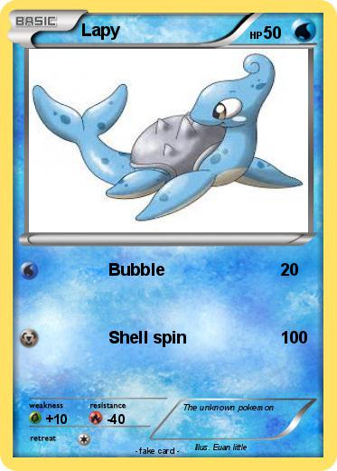 Pokémon Lapy 1 1 - Bubble - My Pokemon Card