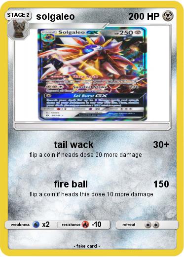 Pokémon solgaleo 778 778 - tail wack - My Pokemon Card