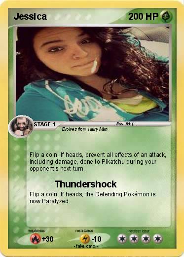 Pokémon Jessica 212 212 - Thundershock - My Pokemon Card