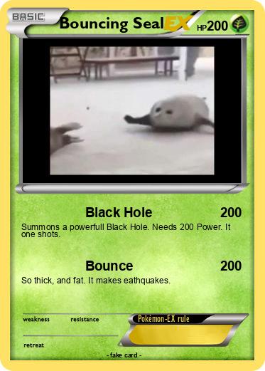 Pokémon Bouncing Seal 2 2 - Black Hole - My Pokemon Card