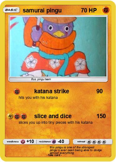 Pokémon samurai pingu - katana strike - My Pokemon Card