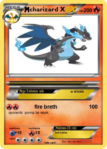 Pokémon charizard X 339 339 - fire breth - My Pokemon Card