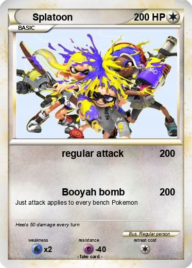 Pokémon Splatoon 91 91 - regular attack - My Pokemon Card