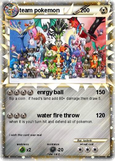 Pokémon team pokemon 30 30 - enrgy ball - My Pokemon Card