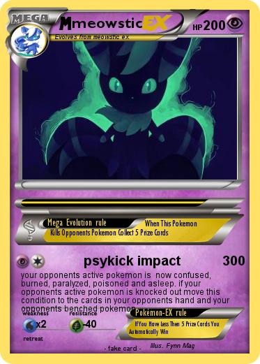 Pokémon meowstic 78 78 - psykick impact 300 - My Pokemon Card