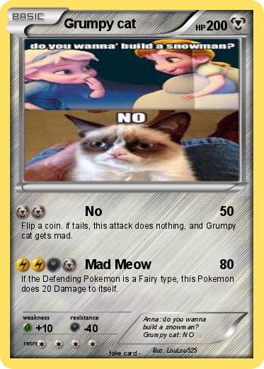 Pokémon Grumpy cat 816 816 - No - My Pokemon Card
