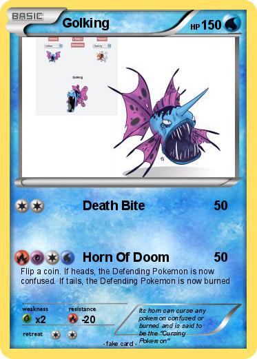 Pokémon Golking - Death Bite - My Pokemon Card