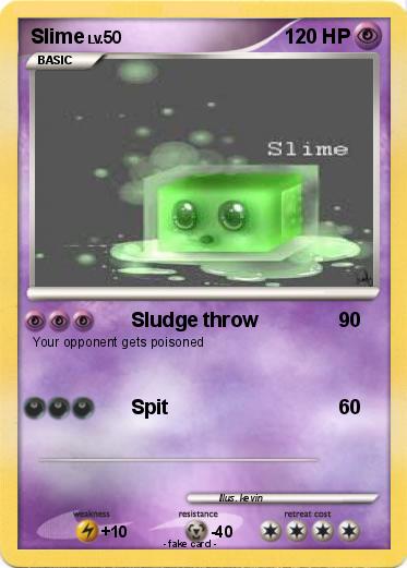 Pokémon Slime 385 385 - Sludge throw - My Pokemon Card