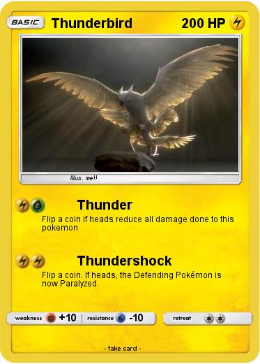 Pokémon Thunderbird 53 53 - Thunder - My Pokemon Card