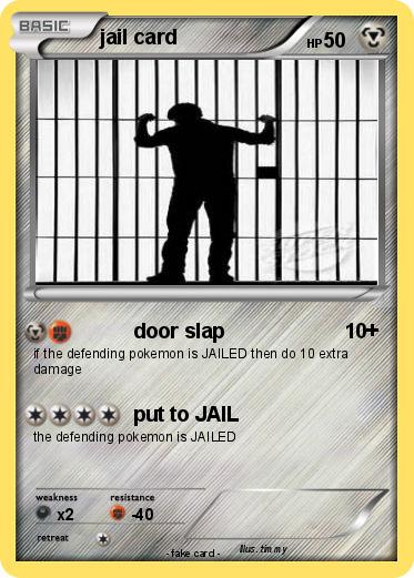 Pokémon jail card - door slap - My Pokemon Card
