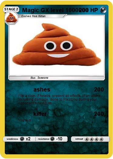 Pokémon Magic GX level 1000000 1000000 - ashes - My Pokemon Card