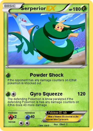 Pokémon Serperior 824 824 - Powder Shock - My Pokemon Card