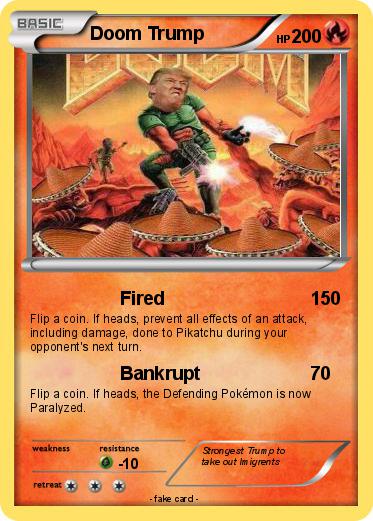 Pokémon Doom Trump - Fired - My Pokemon Card