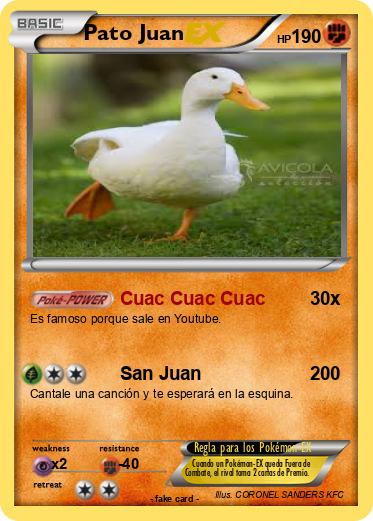 Pokémon Pato Juan - Cuac Cuac Cuac - Mi carta pokémon