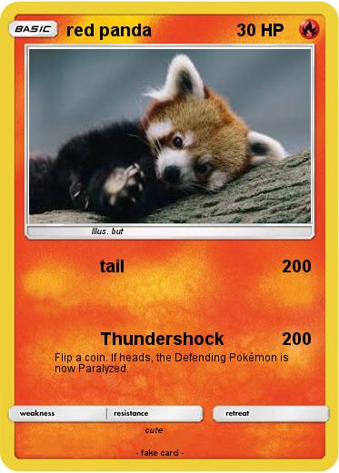 Pokémon red panda 113 113 - tail - My Pokemon Card
