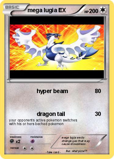 Pokémon mega lugia EX 20 20 - hyper beam - My Pokemon Card