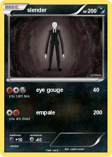 Pokémon slender 1437 1437 - eye gouge - My Pokemon Card