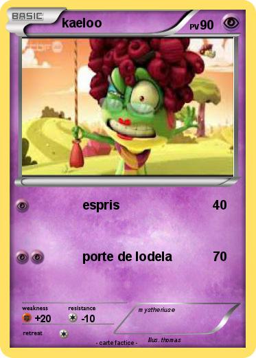 Pokémon kaeloo 66 66 - espris - Ma carte Pokémon