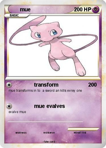 Pokémon mue - transform - My Pokemon Card