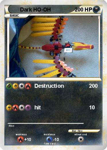 Pokémon Dark HO OH 43 43 - Destruction - My Pokemon Card