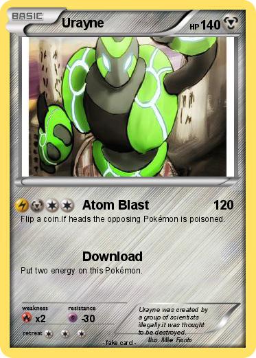 Pokémon Urayne 6 6 - Atom Blast - My Pokemon Card