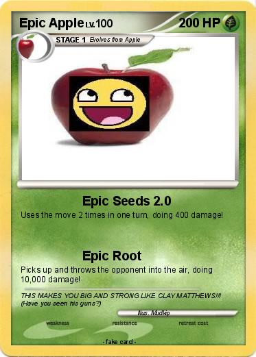 Pokémon Epic Apple 1 1 - Epic Seeds 2.0 - My Pokemon Card