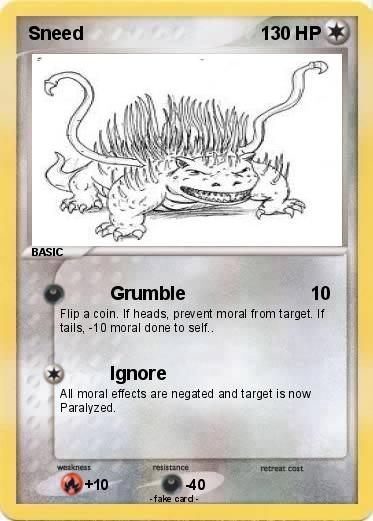 Pokémon Sneed - Grumble - My Pokemon Card