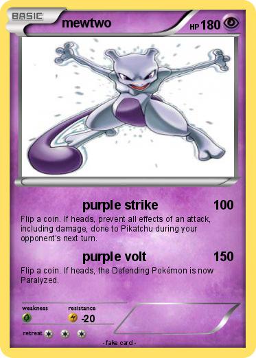 Pokémon mewtwo 5587 5587 - purple strike - My Pokemon Card