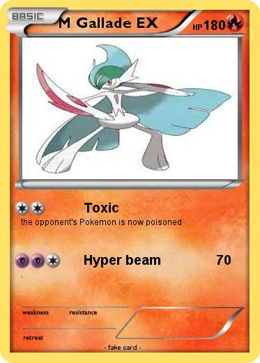 Pokémon M Gallade EX 22 22 - Toxic - My Pokemon Card
