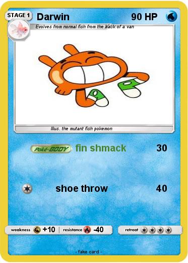 Pokémon Darwin 453 453 - fin shmack - My Pokemon Card