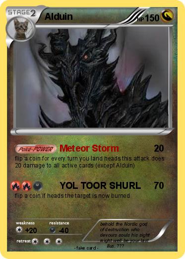 Pokémon Alduin 159 159 - Meteor Storm - My Pokemon Card