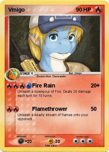 Pokémon Vmigo 1 1 - Fire Rain - My Pokemon Card
