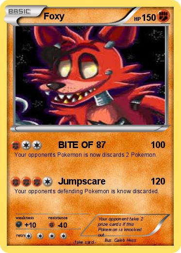 Pokémon Foxy 1417 1417 - BITE OF 87 - My Pokemon Card