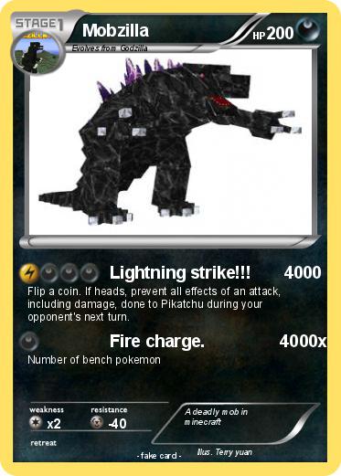 Pokémon Mobzilla 61 61 - Lightning strike!!! 4000 - My Pokemon Card