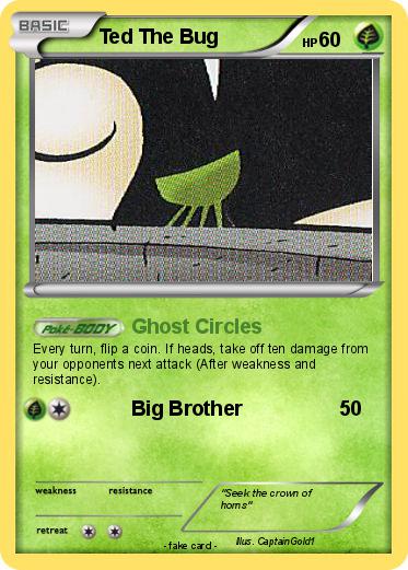 Pokémon Ted The Bug 4 4 - Ghost Circles - My Pokemon Card