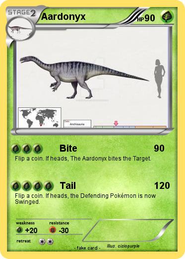 Pokémon Aardonyx 4 4 - Bite - My Pokemon Card