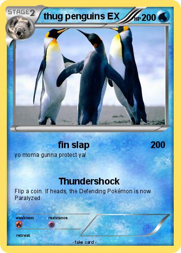 Pokémon thug penguins EX - fin slap - My Pokemon Card