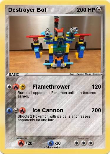 Pokémon Destroyer Bot - Flamethrower - My Pokemon Card