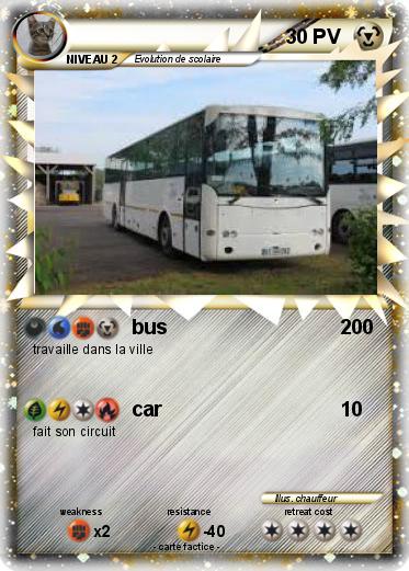 Pokémon 1 73668 73668 - bus - Ma carte Pokémon