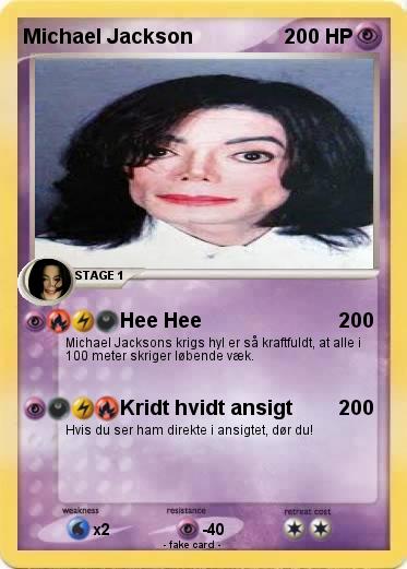 Pokémon Michael Jackson 1561 1561 - Hee Hee - My Pokemon Card