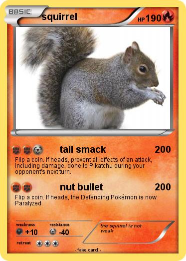 Pokémon squirrel 306 306 - tail smack - My Pokemon Card