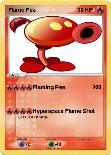 Pokémon Flame Pea - Flaming Pea - My Pokemon Card
