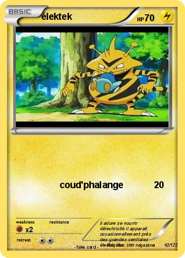 Pokémon elektek 55 55 - coud'phalange - My Pokemon Card