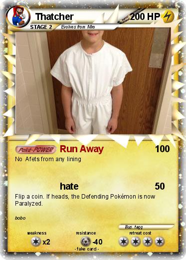 Pokémon Thatcher 2 2 - Run Away - My Pokemon Card