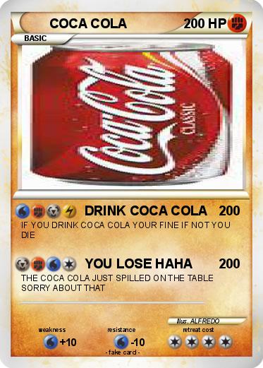 Pokémon COCA COLA 218 218 - DRINK COCA COLA - My Pokemon Card