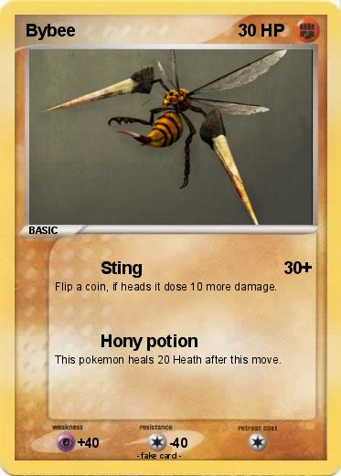 Pokémon Bybee - Sting - My Pokemon Card