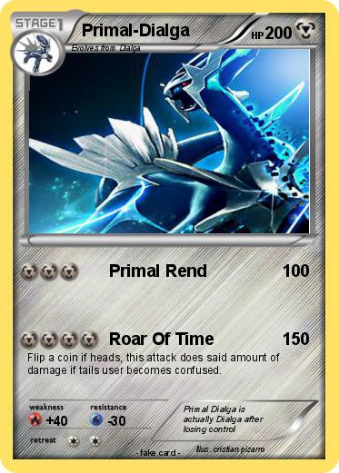 Pokémon Primal Dialga 389 389 - Primal Rend - My Pokemon Card