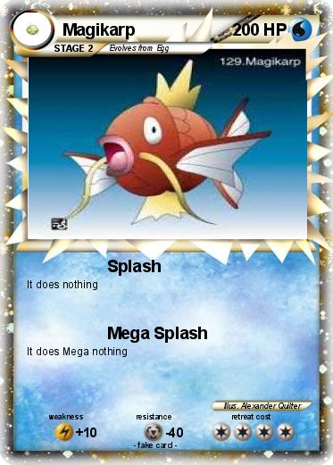 Pokémon Magikarp 478 478 - Splash - My Pokemon Card