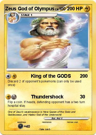 Pokémon Zeus God of Olympus - King of the GODS - My Pokemon Card